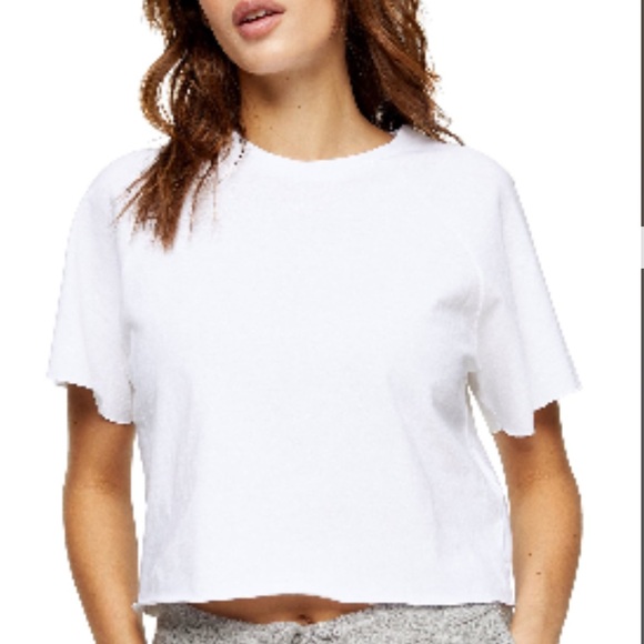 Topshop | Tops | Topshop Raglan White Crop Tshirt 4 | Poshmark